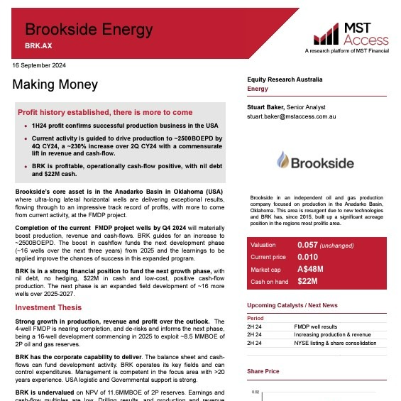 BRK 1H2024 Results - MST Access Research Update
